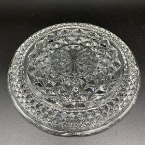 Vintage | Accents | Vintage Scalloped Edge 6 Diamond Pattern Glass ...